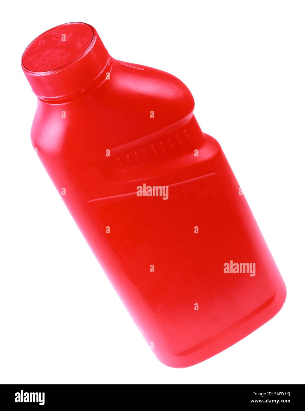 Red Plastic Bottle Isolated Stock Photo - Alamy