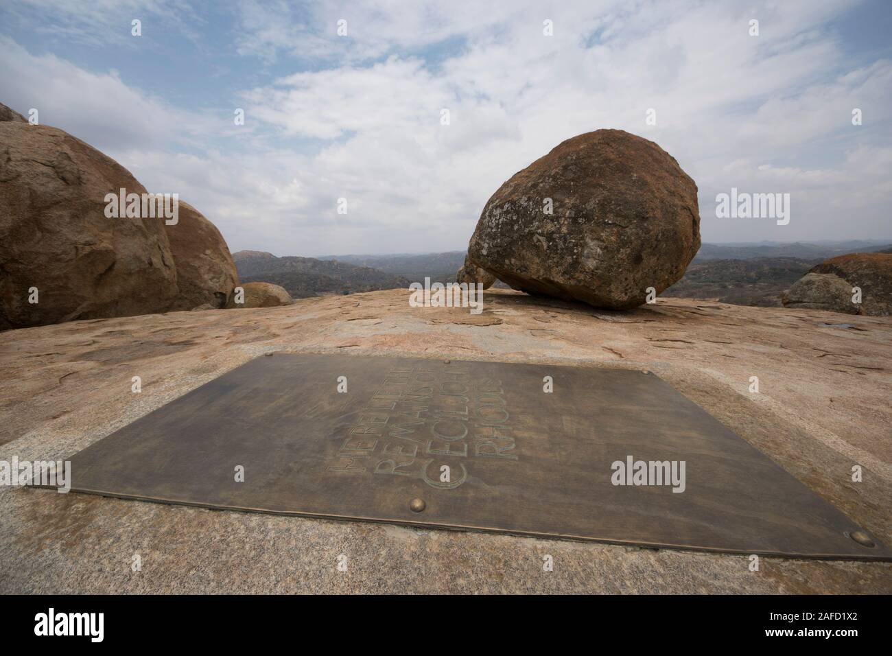 Matobo Hills (formerly Matopos) National Park, Zimbabwe. The Grave of ...