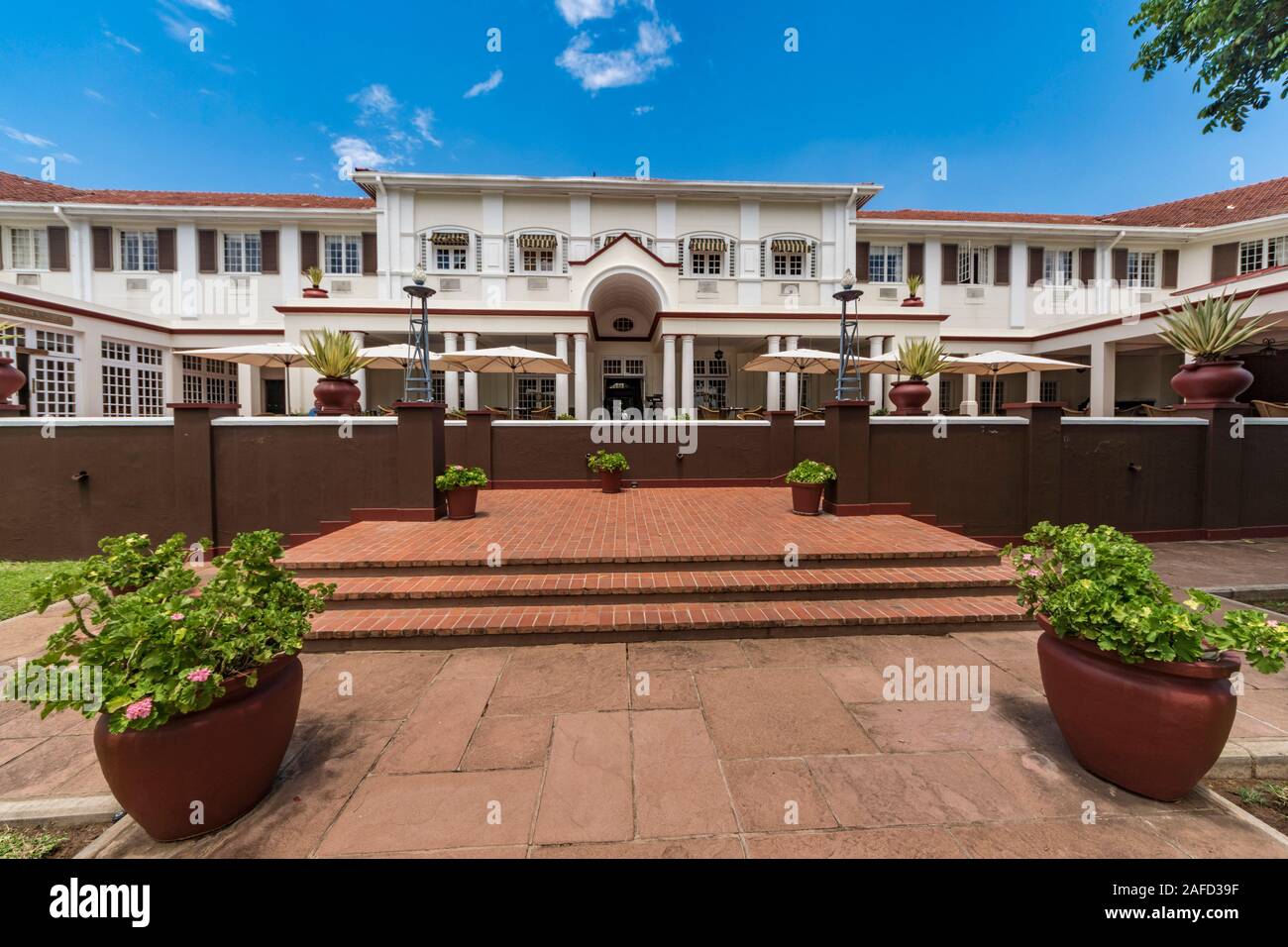 Victoria Falls, Zimbabwe. The Famous Victoria Falls hotel Stock Photo ...