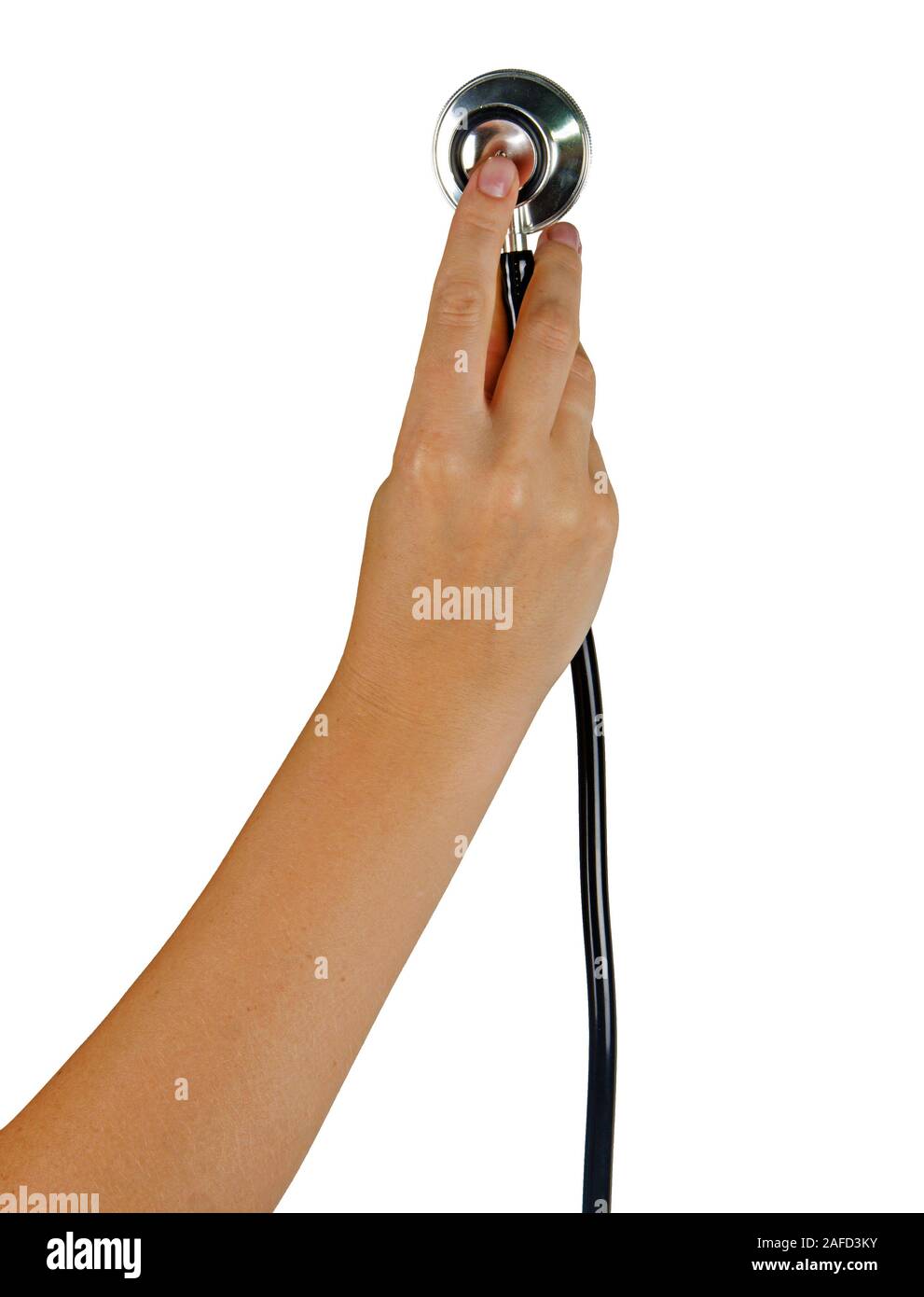 hand with stethoscope Stock Photo - Alamy
