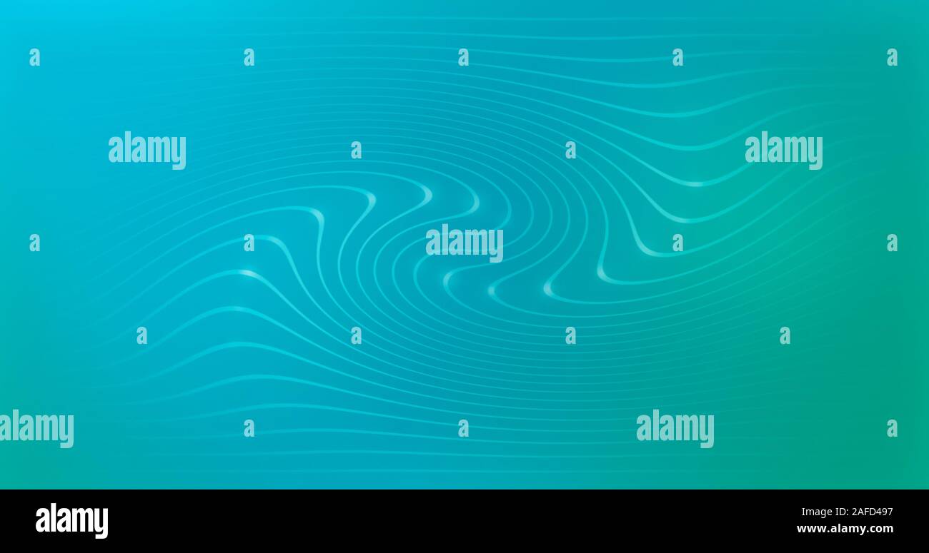 Simple, distorted and wavy horizontal lines on turquoise (Aqua Menthe ...