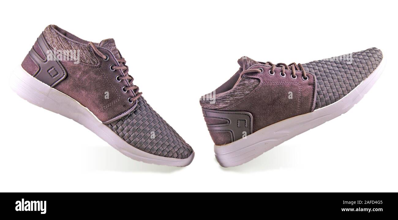 Sneakers isolated on white background Stock Photo - Alamy