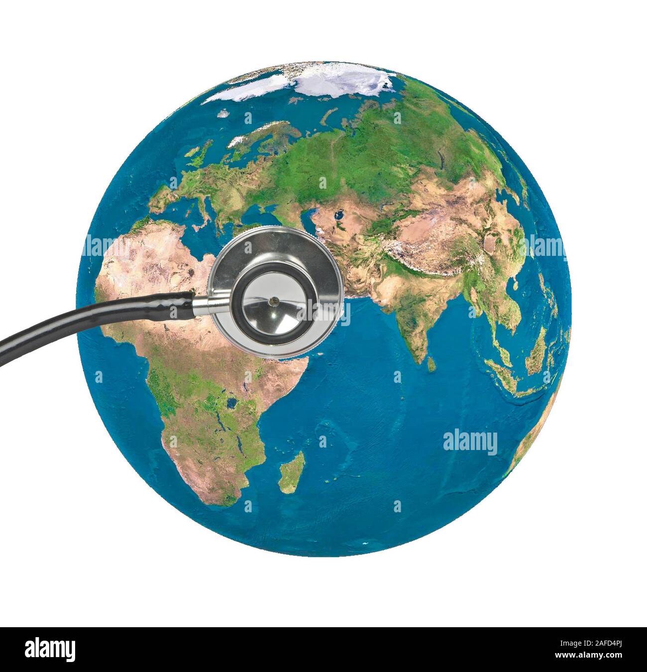 Metaphor of caring for Earth.Elements of this image furnished by NASA ...