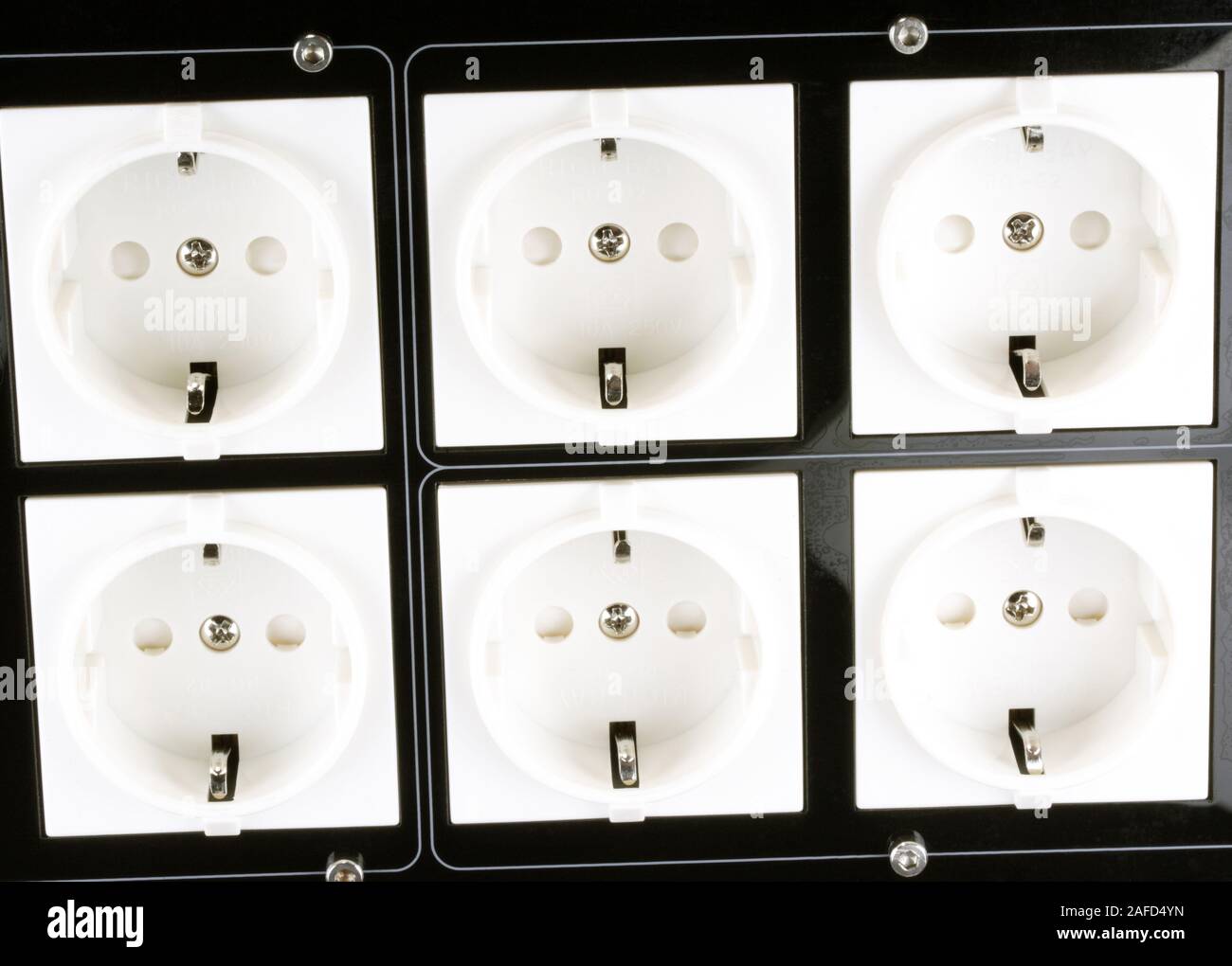 Many Wall Outlet Stock Photo - Alamy