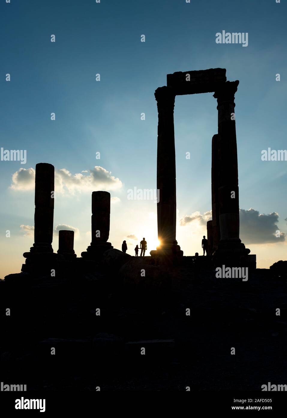 Temple of Hercules, Amman Citadel, Jordan Stock Photo - Alamy