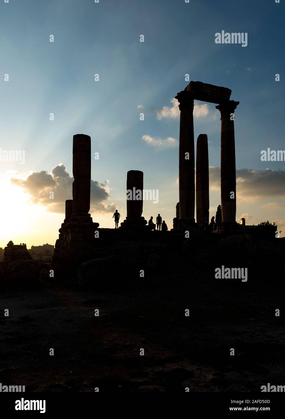 Temple of Hercules, Amman Citadel, Jordan Stock Photo - Alamy
