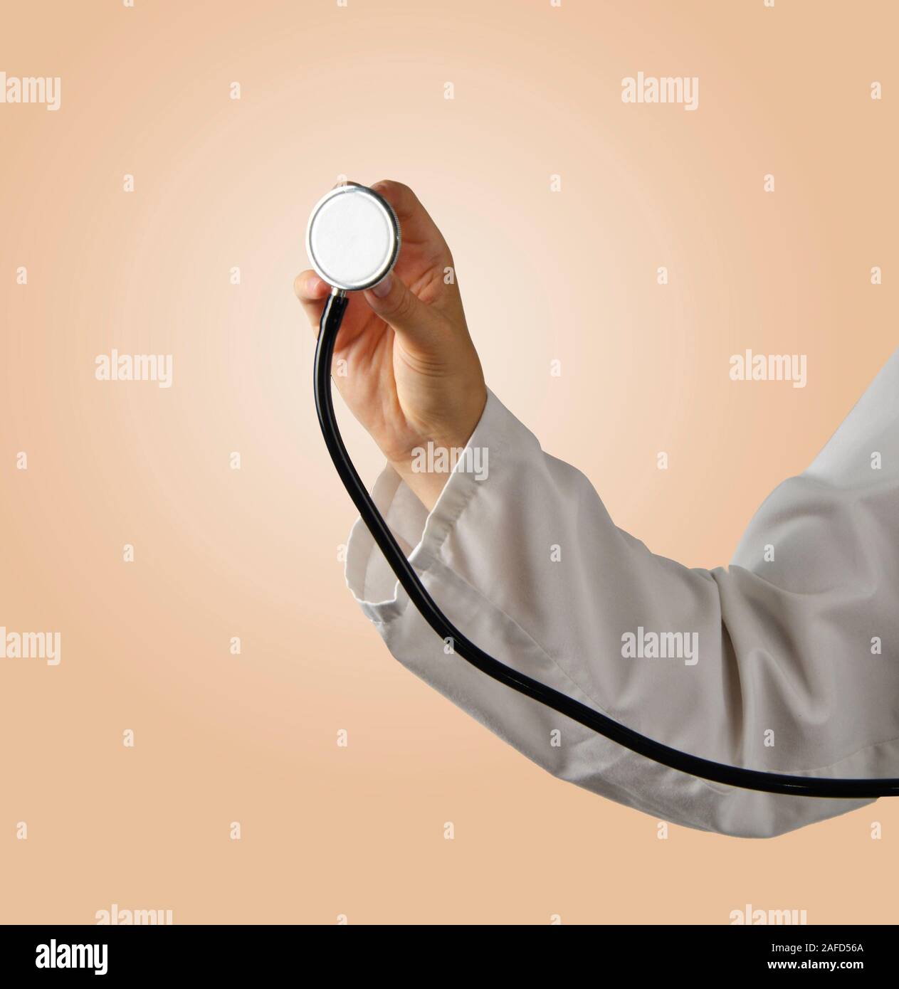 hand with stethoscope Stock Photo - Alamy