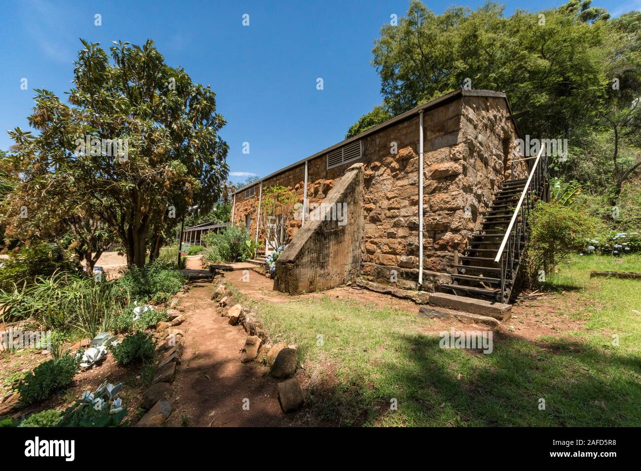 Nyanga hills, Zimbabwe. The stables of famous magnate Cecil Rhodes, the ...