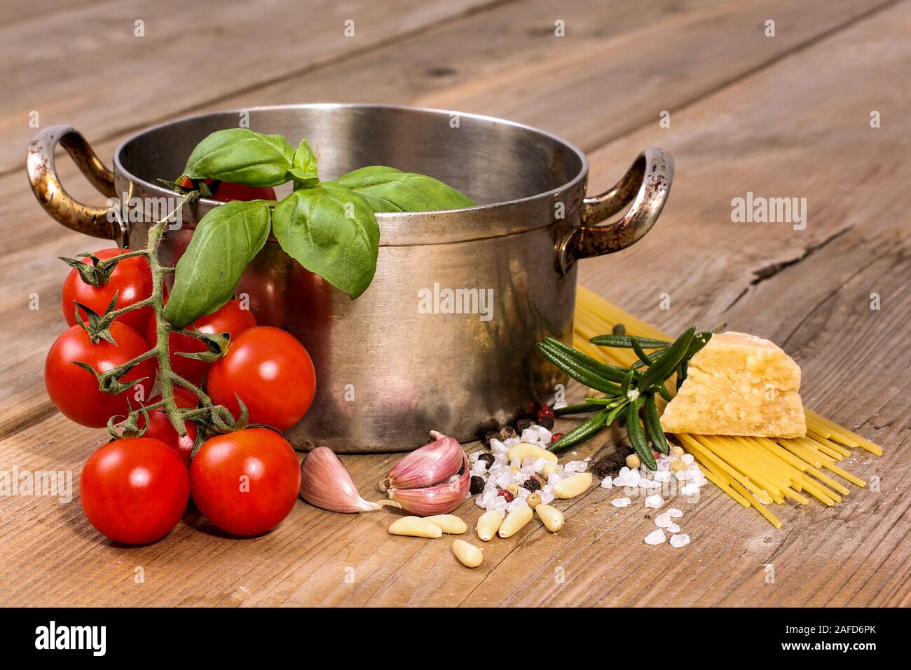 Different ingredients for Italian cuisine Stock Photo - Alamy