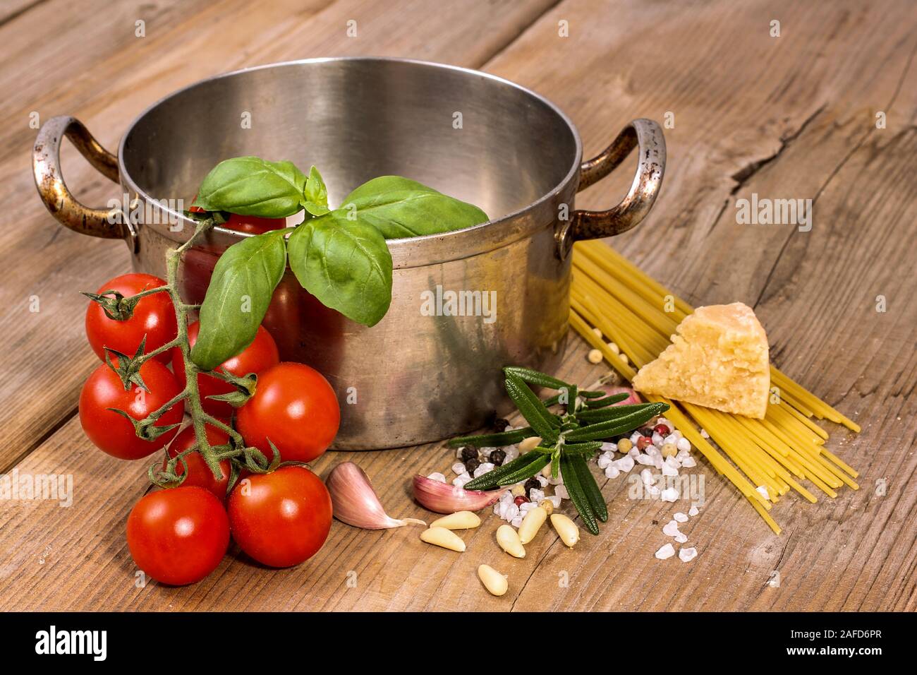 Different ingredients for Italian cuisine Stock Photo - Alamy