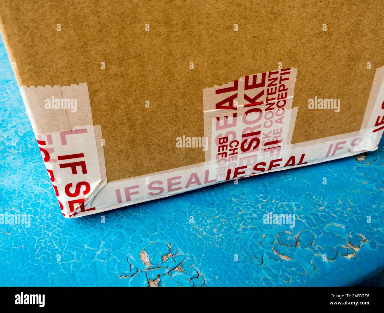 Confusing letters on the plastic seal strips that are overlapped on the ...
