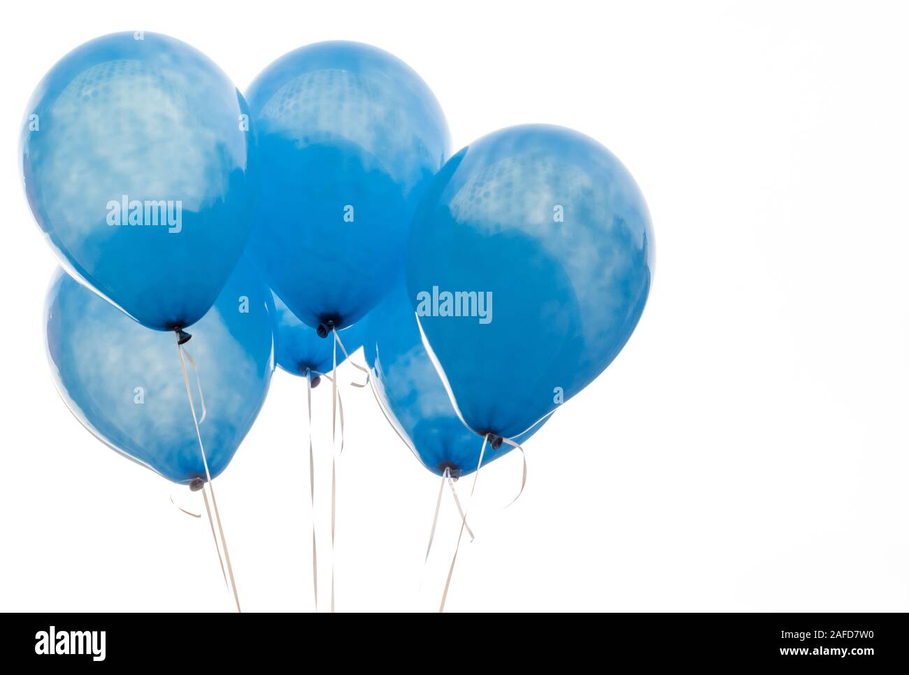 Texture on surface of blue Floating balloons Stock Photo - Alamy