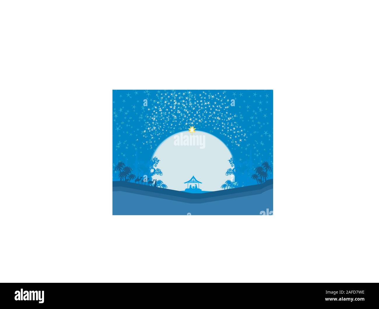 Birth of Jesus in Bethlehem, abstract card Stock Vector Image & Art - Alamy