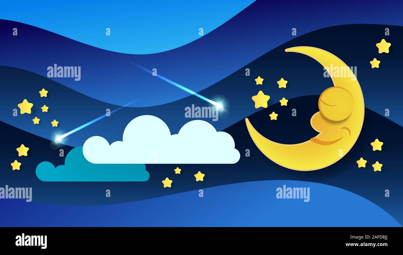 Abstract Paper Night Background. Illustrations Suitable For Greeting ...