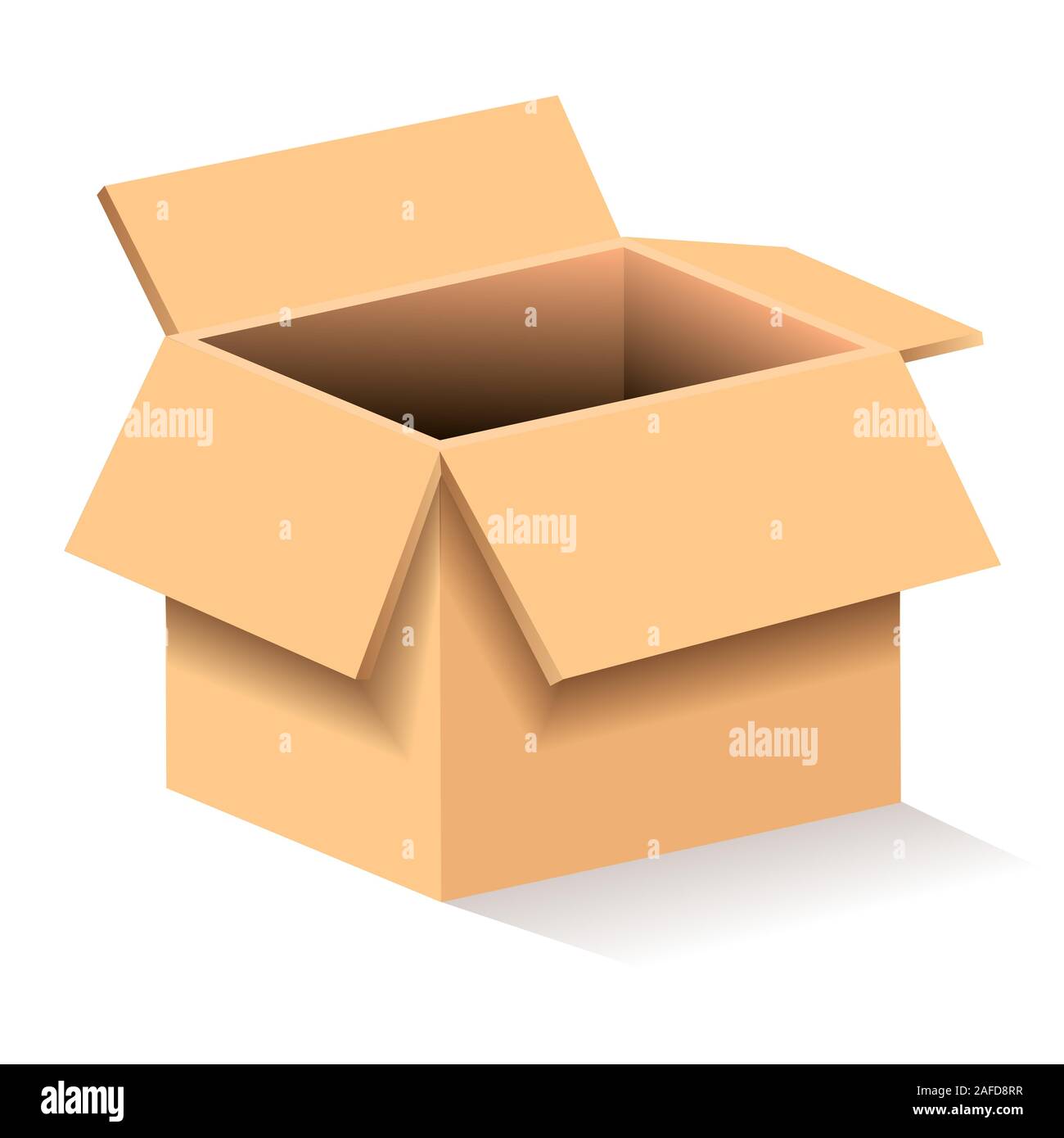 Cardboard Box Illustrations Suitable For Greeting Card, Poster Or T ...