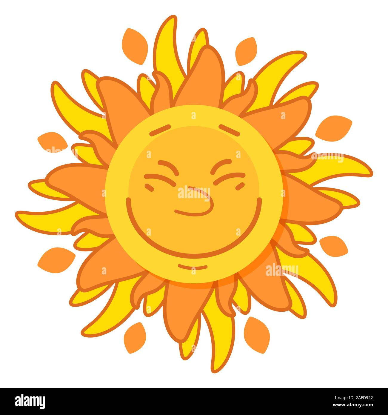 Sun Symbol Illustrations Suitable For Greeting Card, Poster Or T-shirt ...