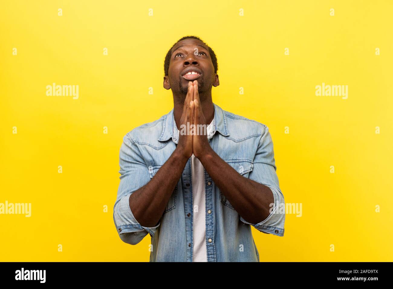 Hopeful face hi-res stock photography and images - Alamy