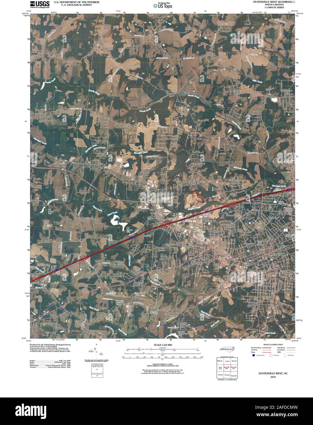 Statesville map hi-res stock photography and images - Alamy