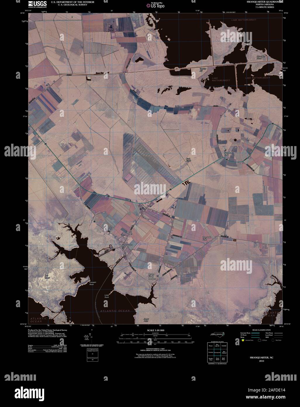Map of swanquarter hi-res stock photography and images - Alamy
