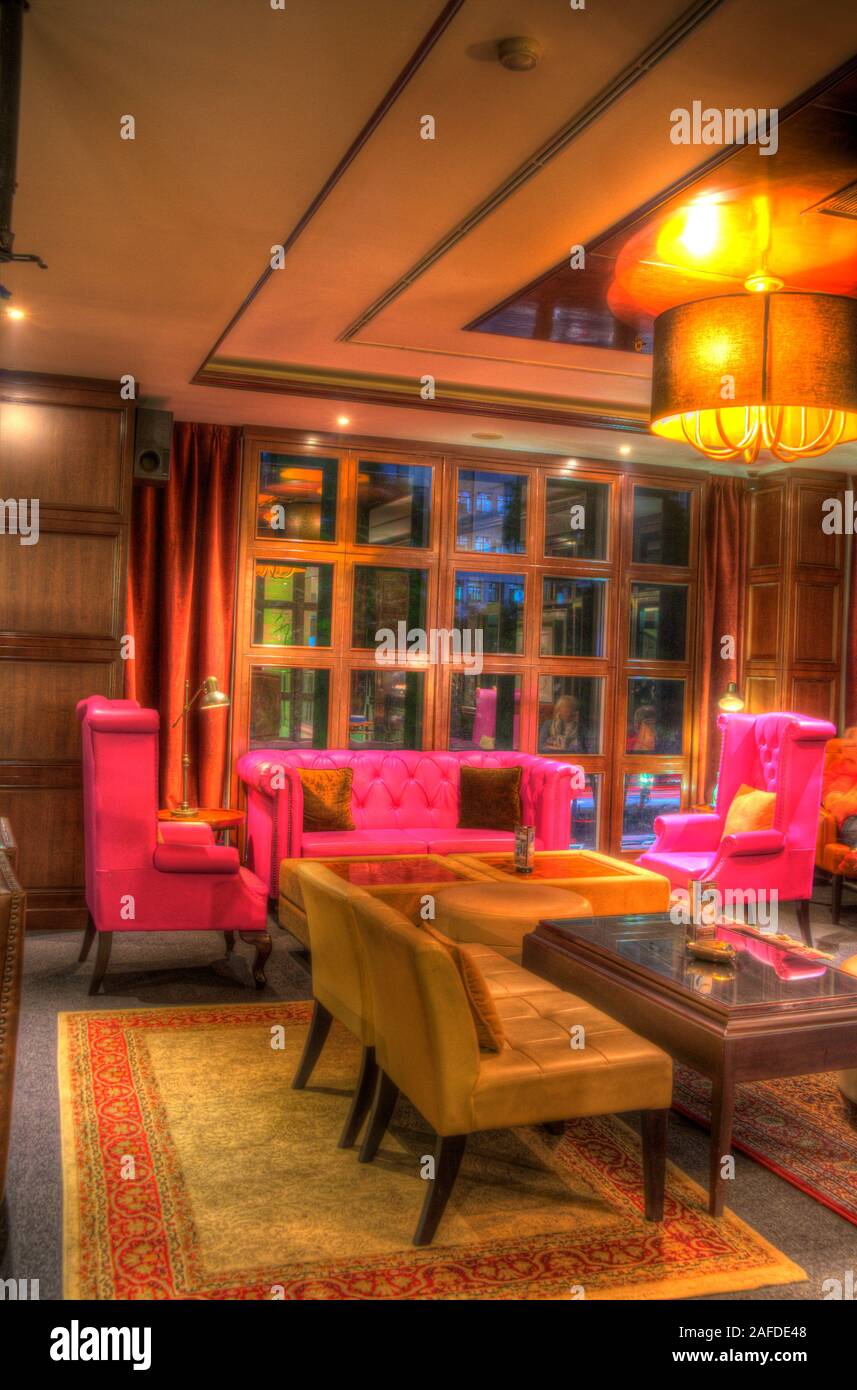 beautiful restaurant interior design with table seating and lighting ...