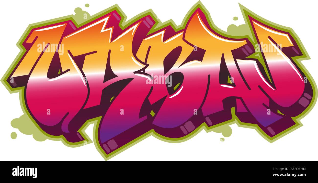 Words In Graffiti Style