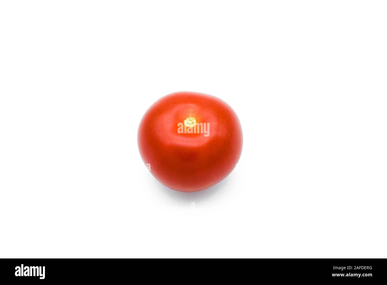 Tomato, one single red tomato isolated on white background Stock Photo ...