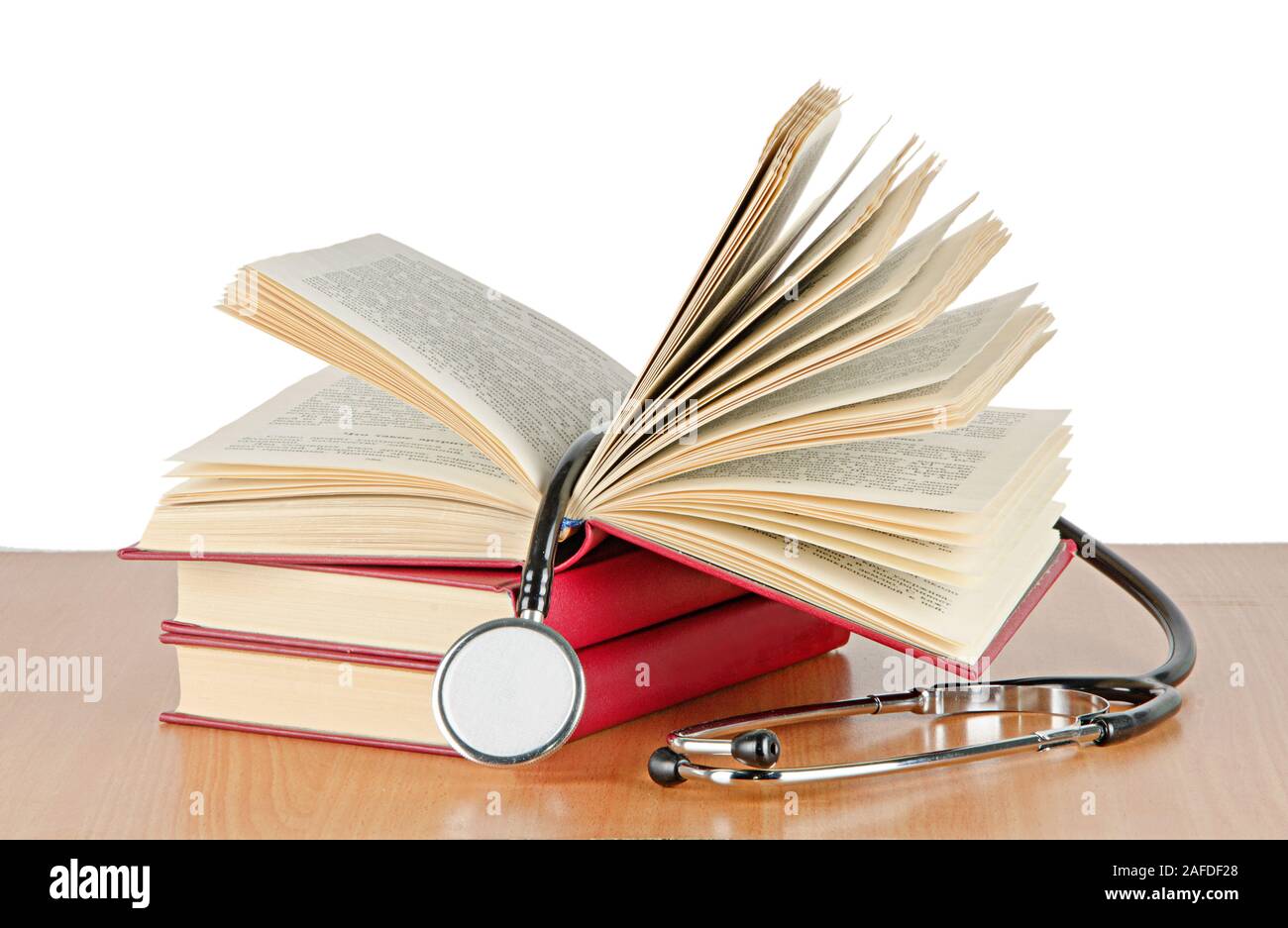 stethoscope and books Stock Photo - Alamy