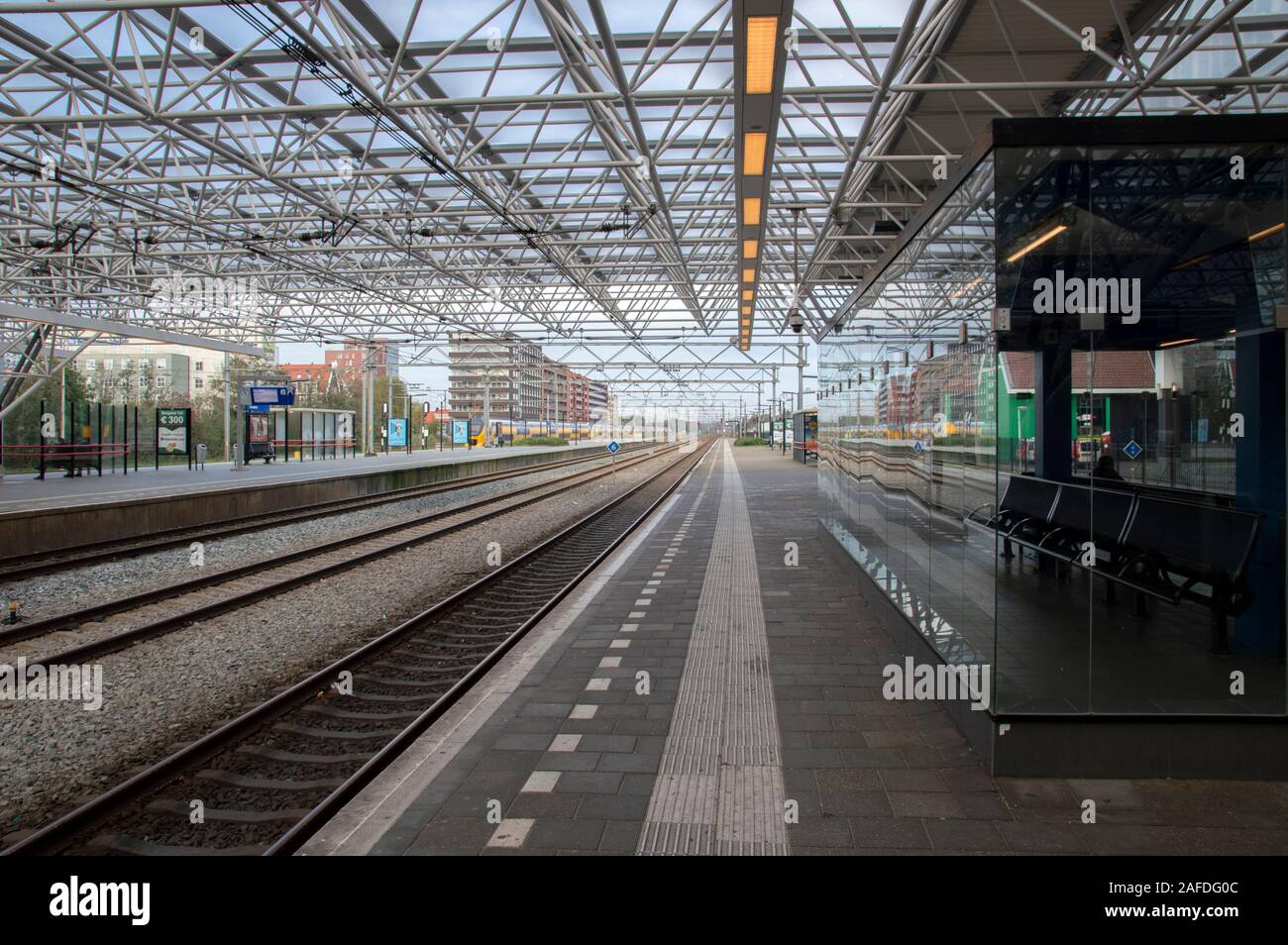 Train Station At Zaandam The Netherlands 2019 Stock Photo - Alamy