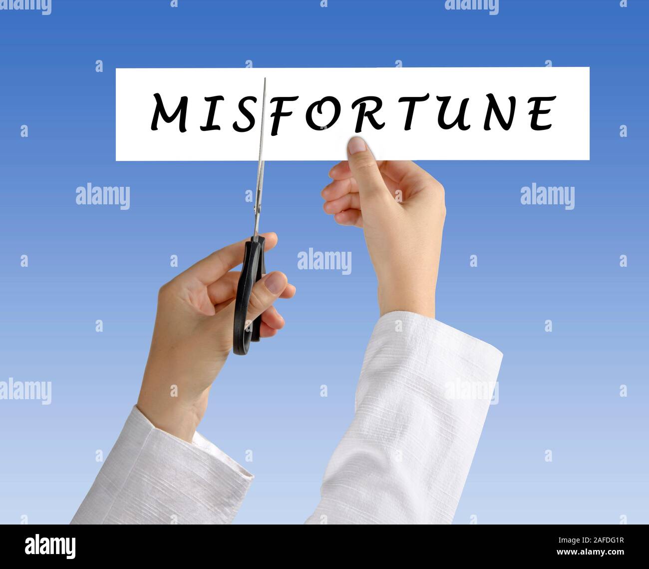 misfortune and fortune Stock Photo - Alamy
