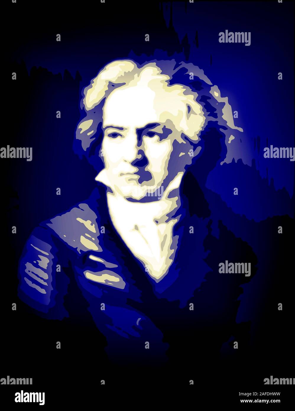Ludwig van Beethoven, 1770 -1827, German composer Stock Photo - Alamy