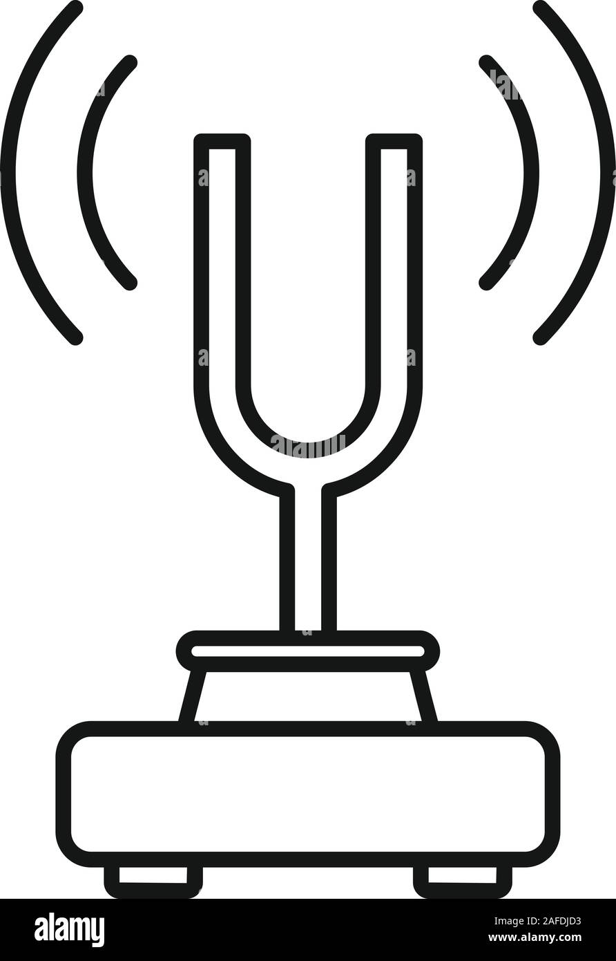 Physics sound stand icon. Outline physics sound stand vector icon for ...