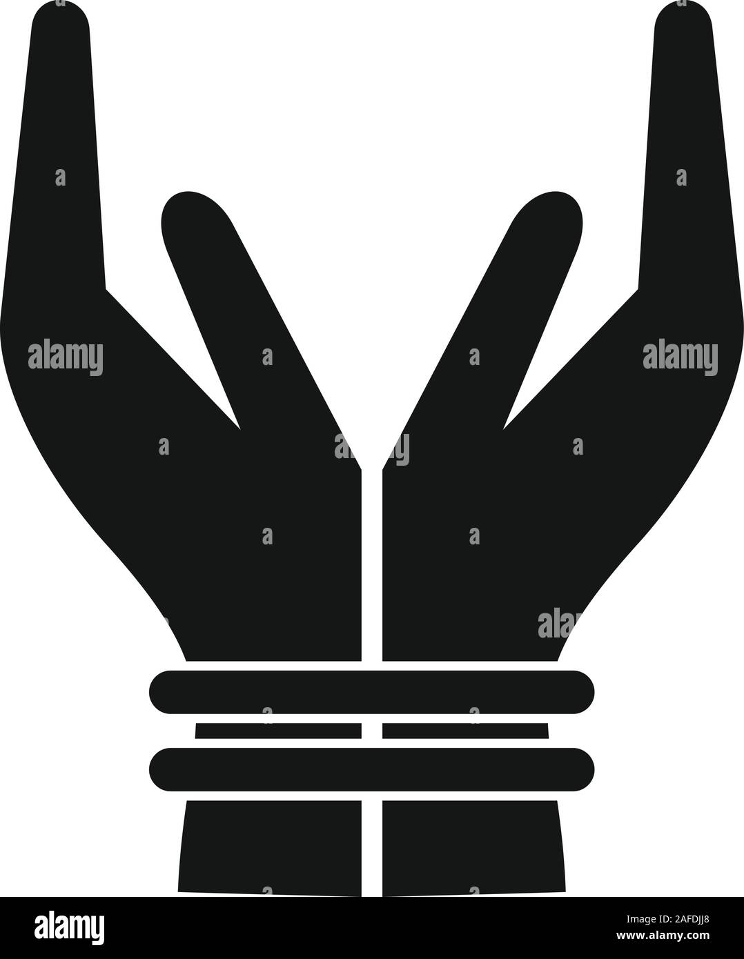 Hands tied icon. Simple illustration of hands tied vector icon for web ...