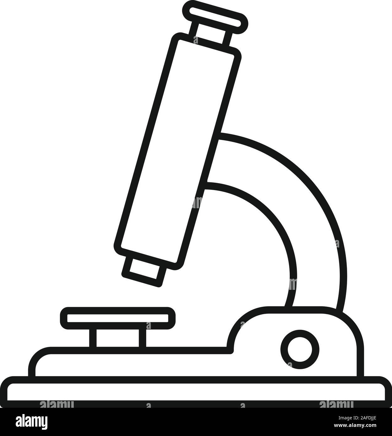 Microscope icon. Outline microscope vector icon for web design isolated ...