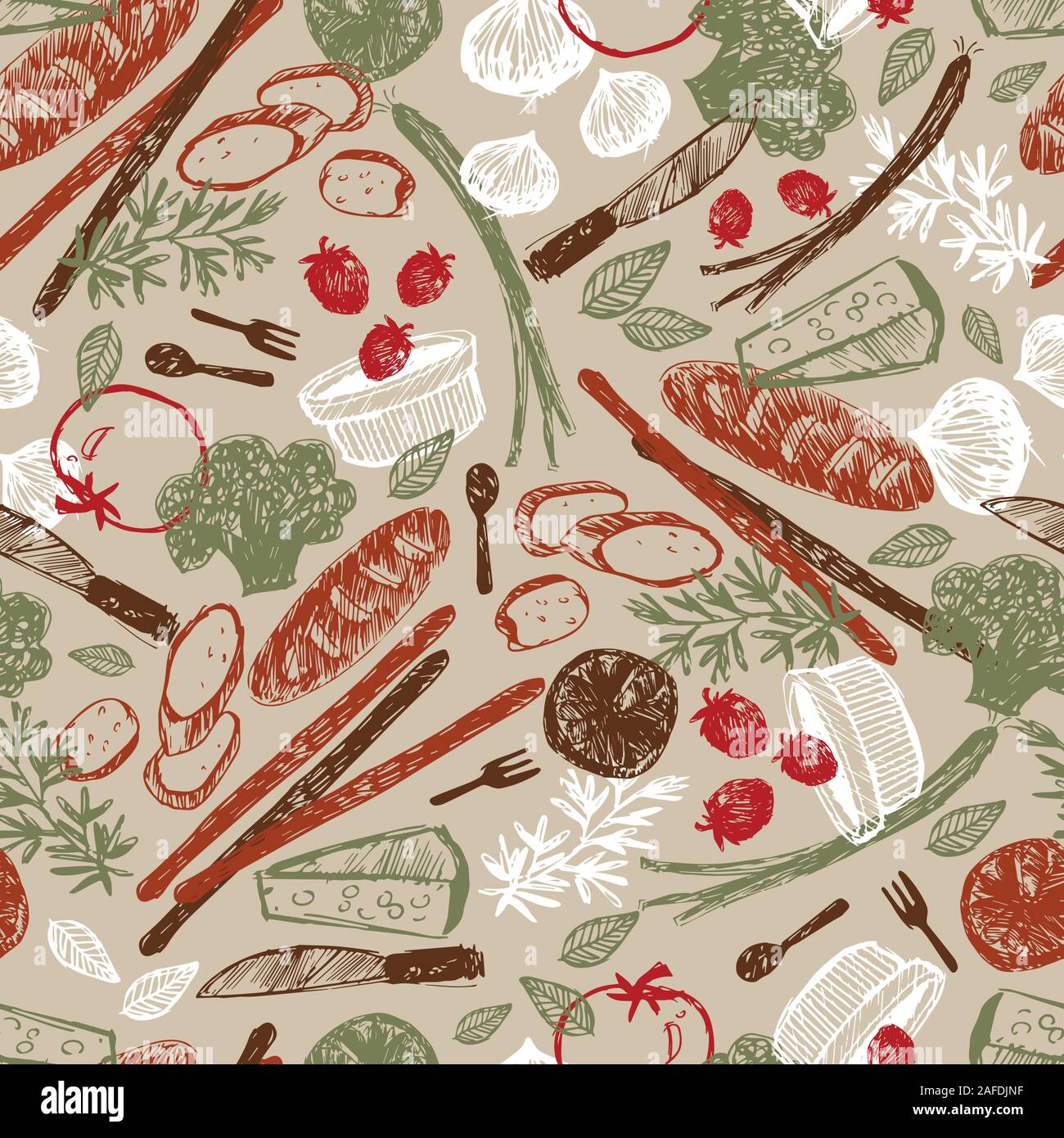 Cheese bread garlic tomato Stock Vector Images - Alamy