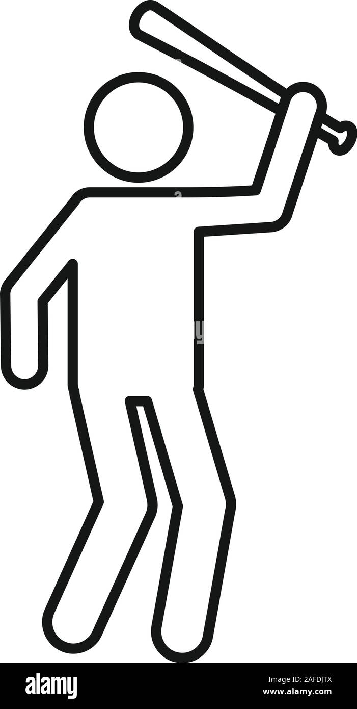 Man prevent violence icon. Outline man prevent violence vector icon for ...