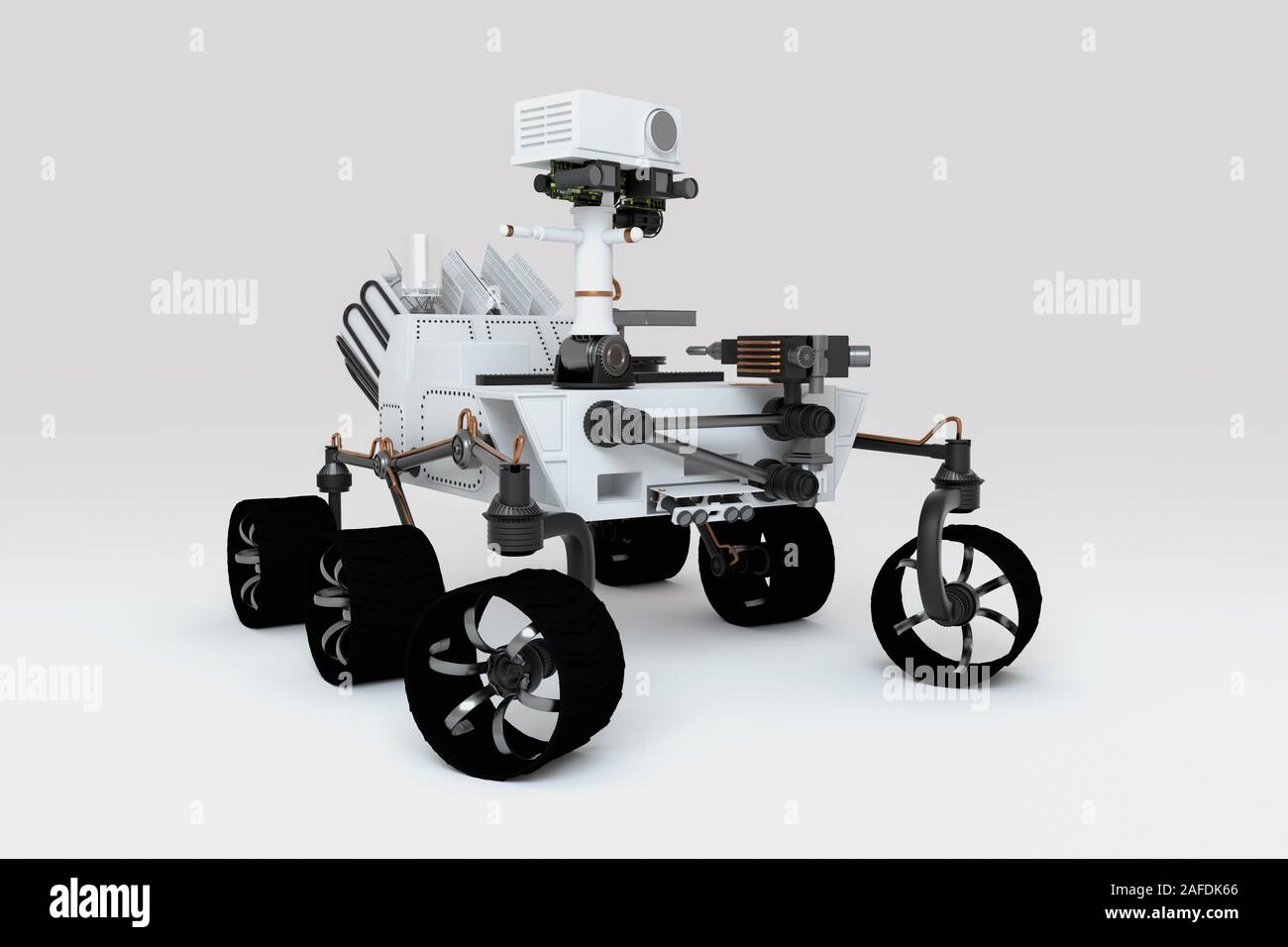 A mars rover against a white background (3d rendering Stock Photo - Alamy