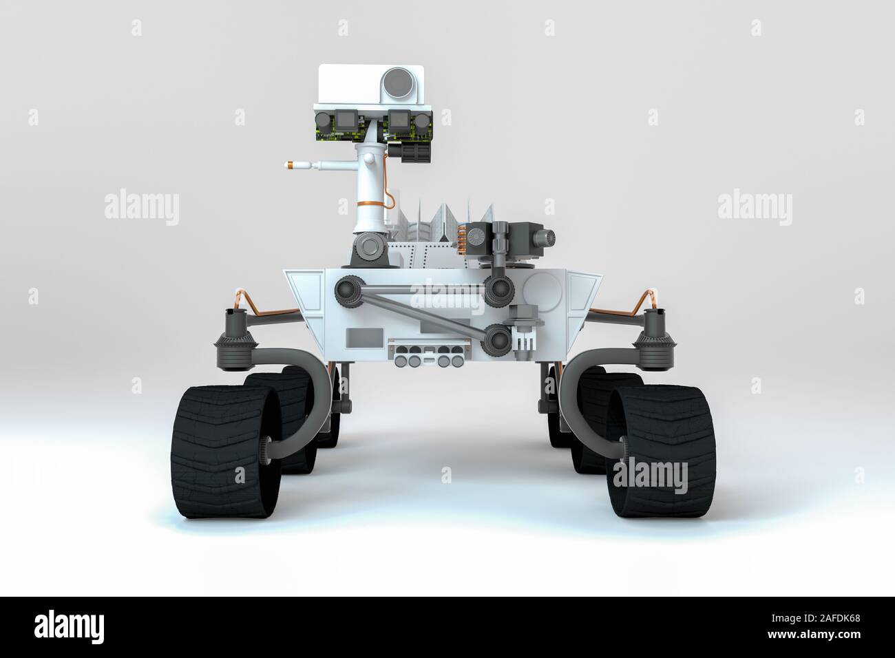 Curiosity Rover White Background