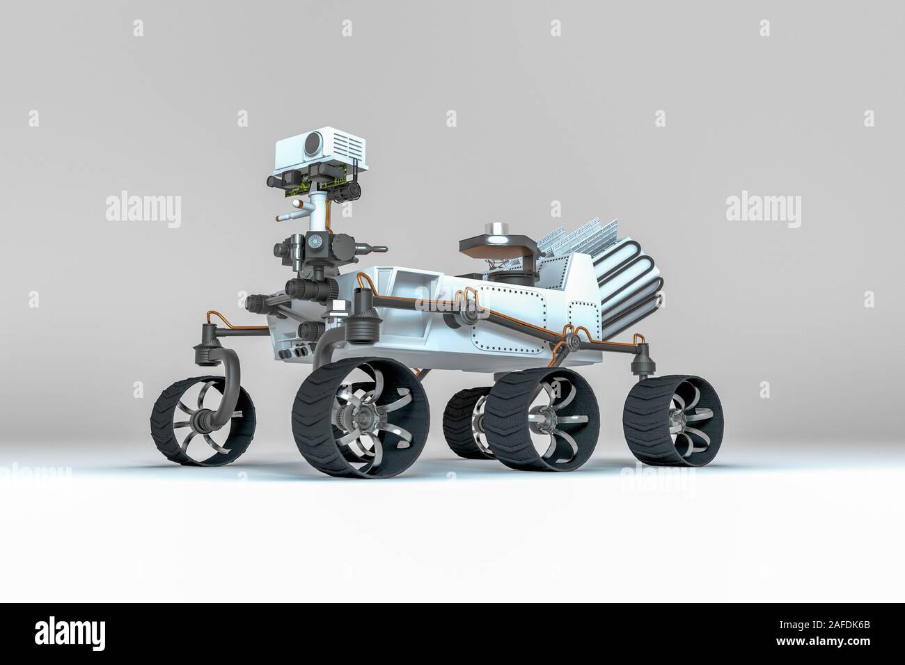 A mars rover against a white background (3d rendering Stock Photo - Alamy