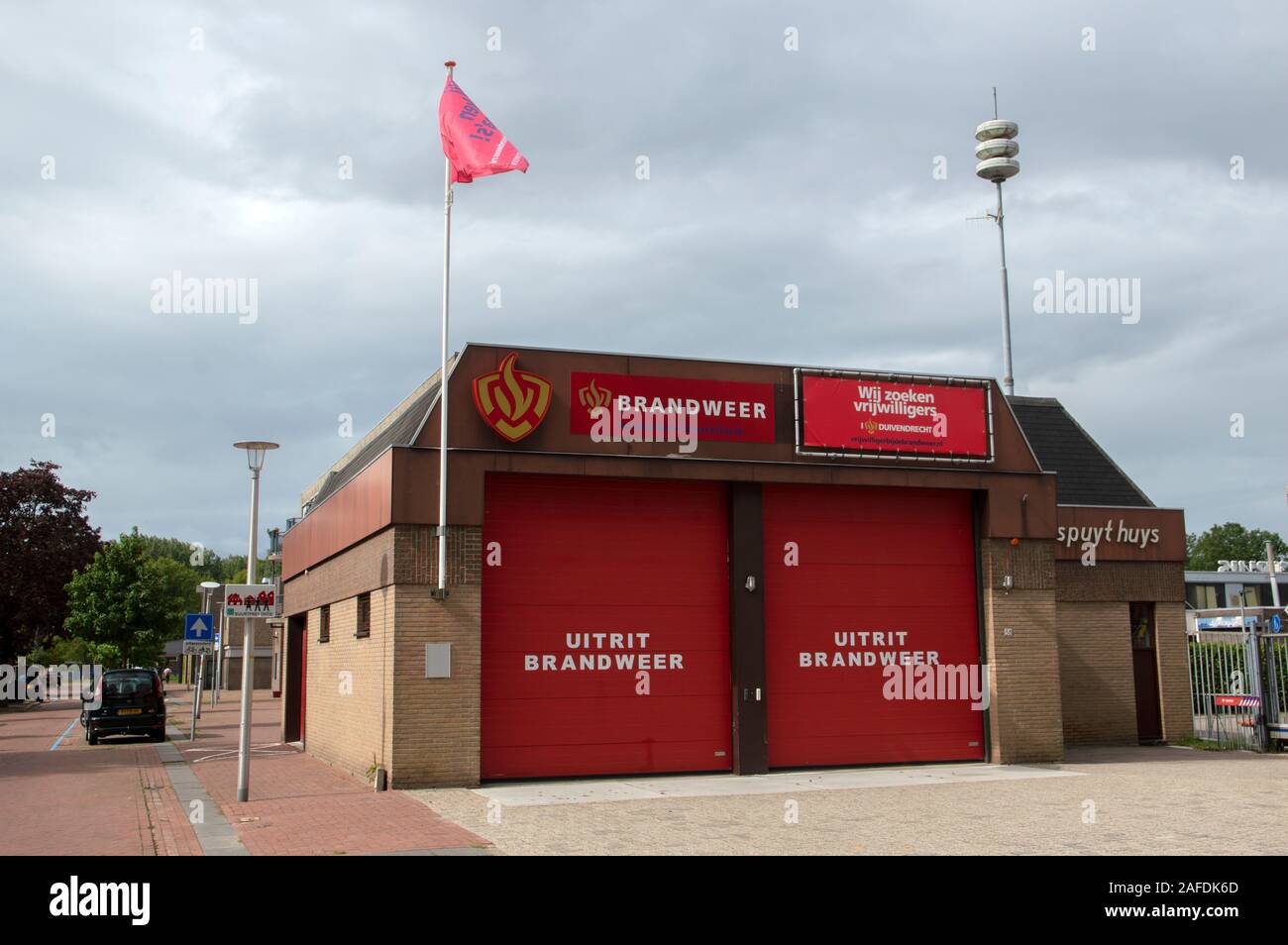 Volunteers Fire Department Building At Duivendrecht The Netherlands ...