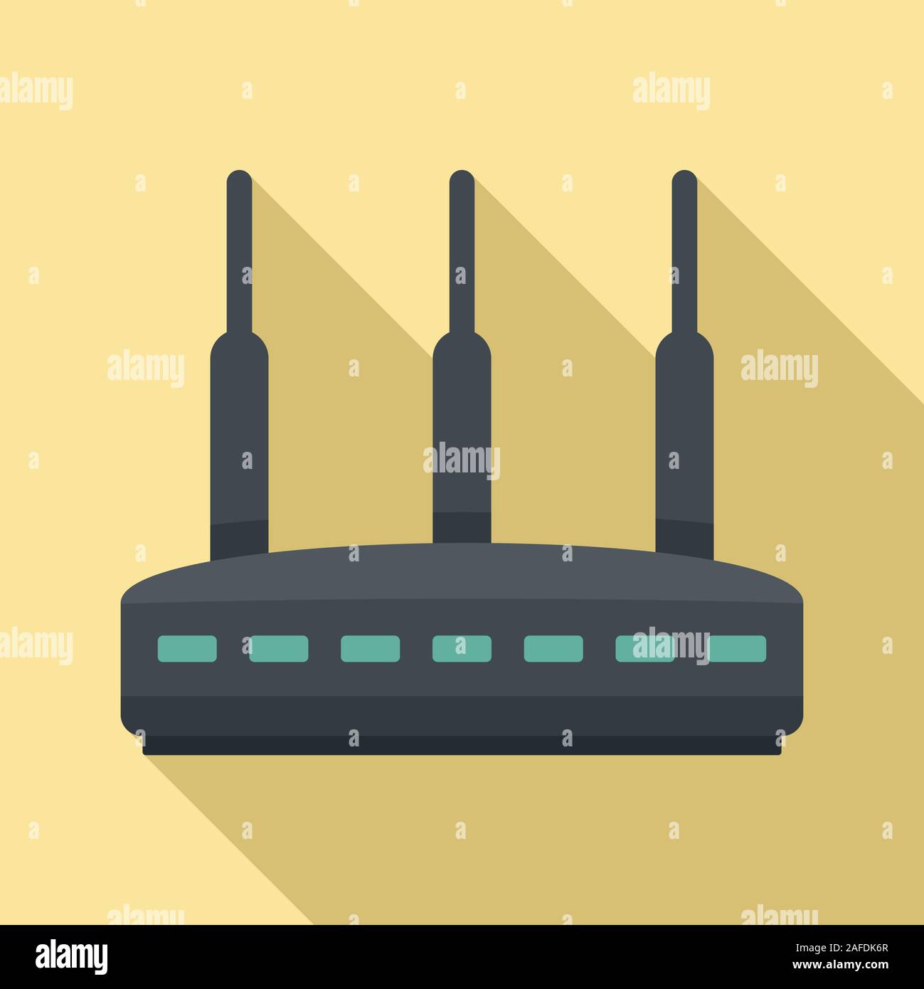 Modern router icon. Flat illustration of modern router vector icon for ...