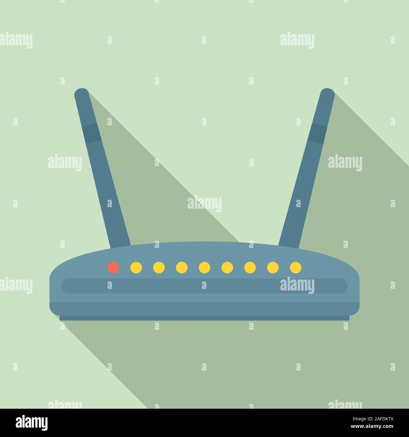 Computer router icon. Flat illustration of computer router vector icon ...