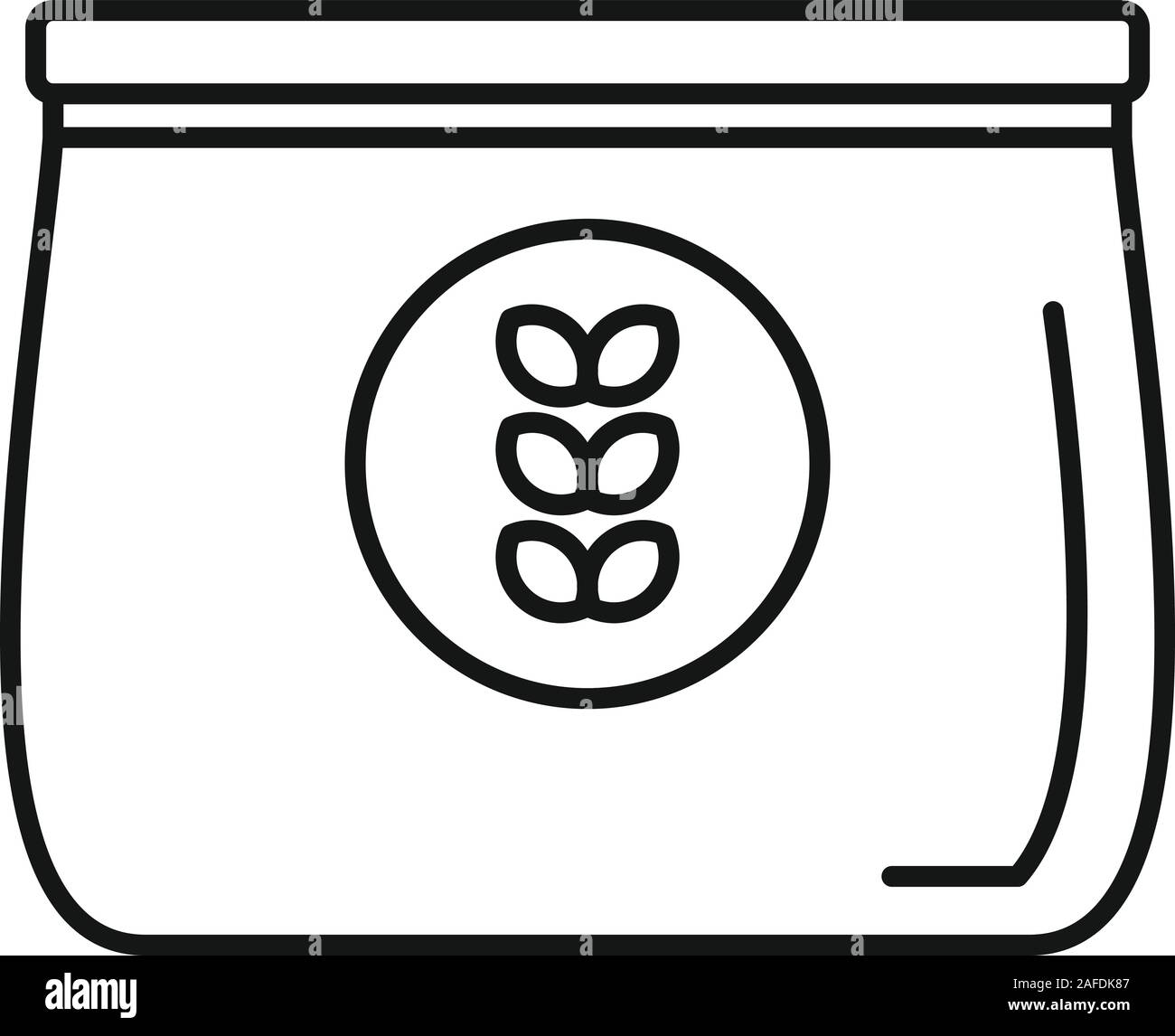 Flour package icon. Outline flour package vector icon for web design ...