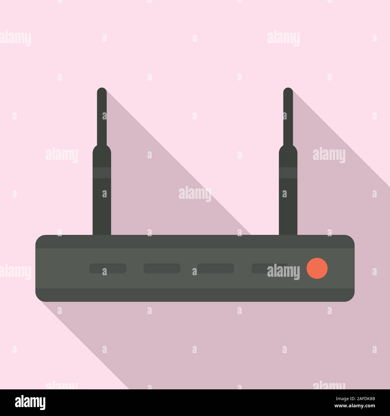 Digital router icon. Flat illustration of digital router vector icon ...