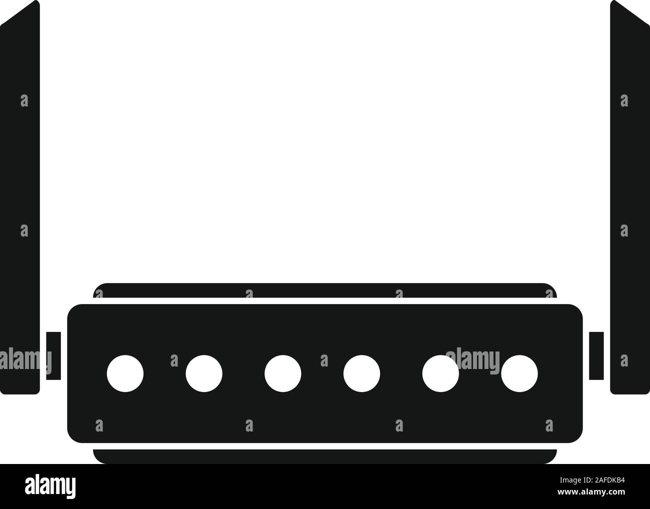 Broadband router icon. Simple illustration of broadband router vector ...