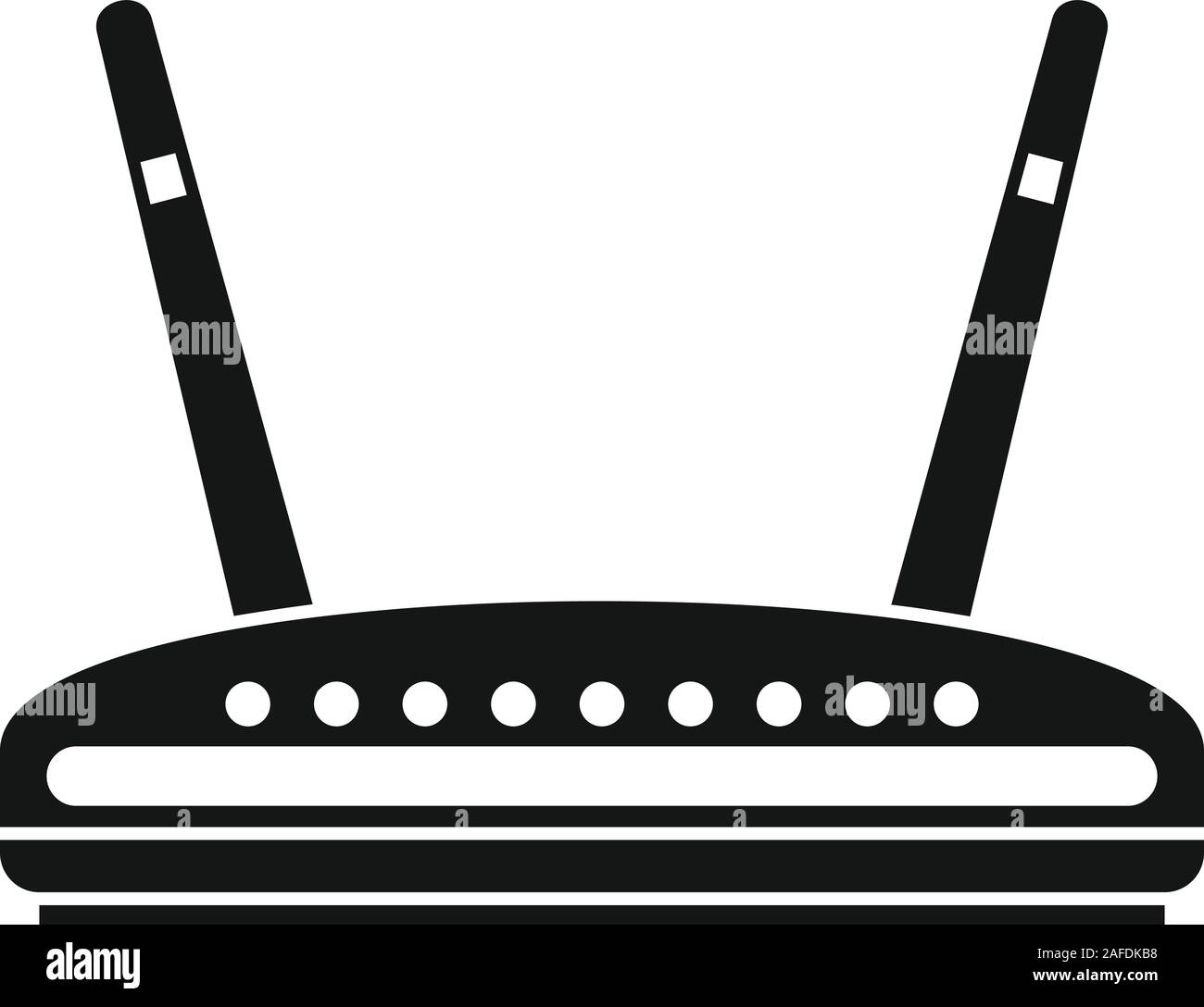 Computer router icon. Simple illustration of computer router vector ...