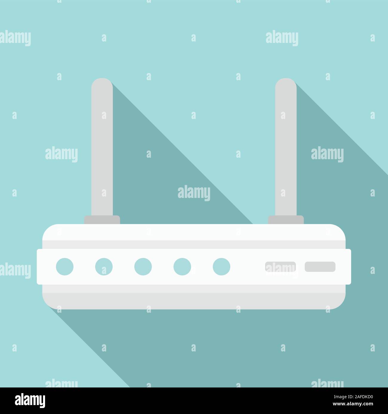 Gateway router icon. Flat illustration of gateway router vector icon ...