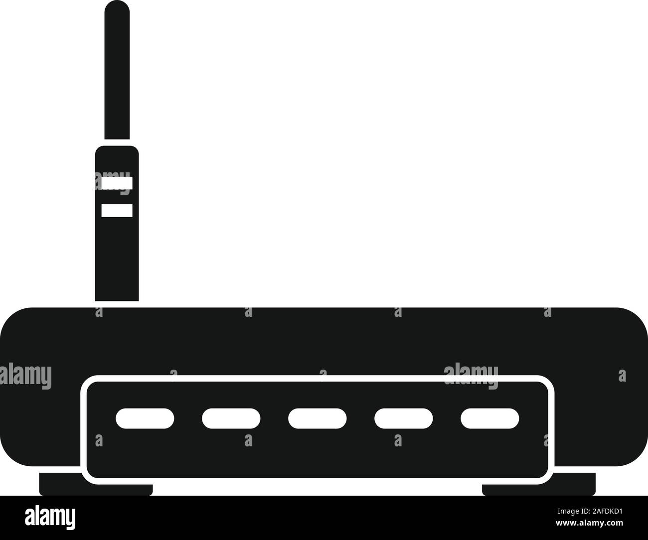 Digital router icon. Simple illustration of digital router vector icon ...