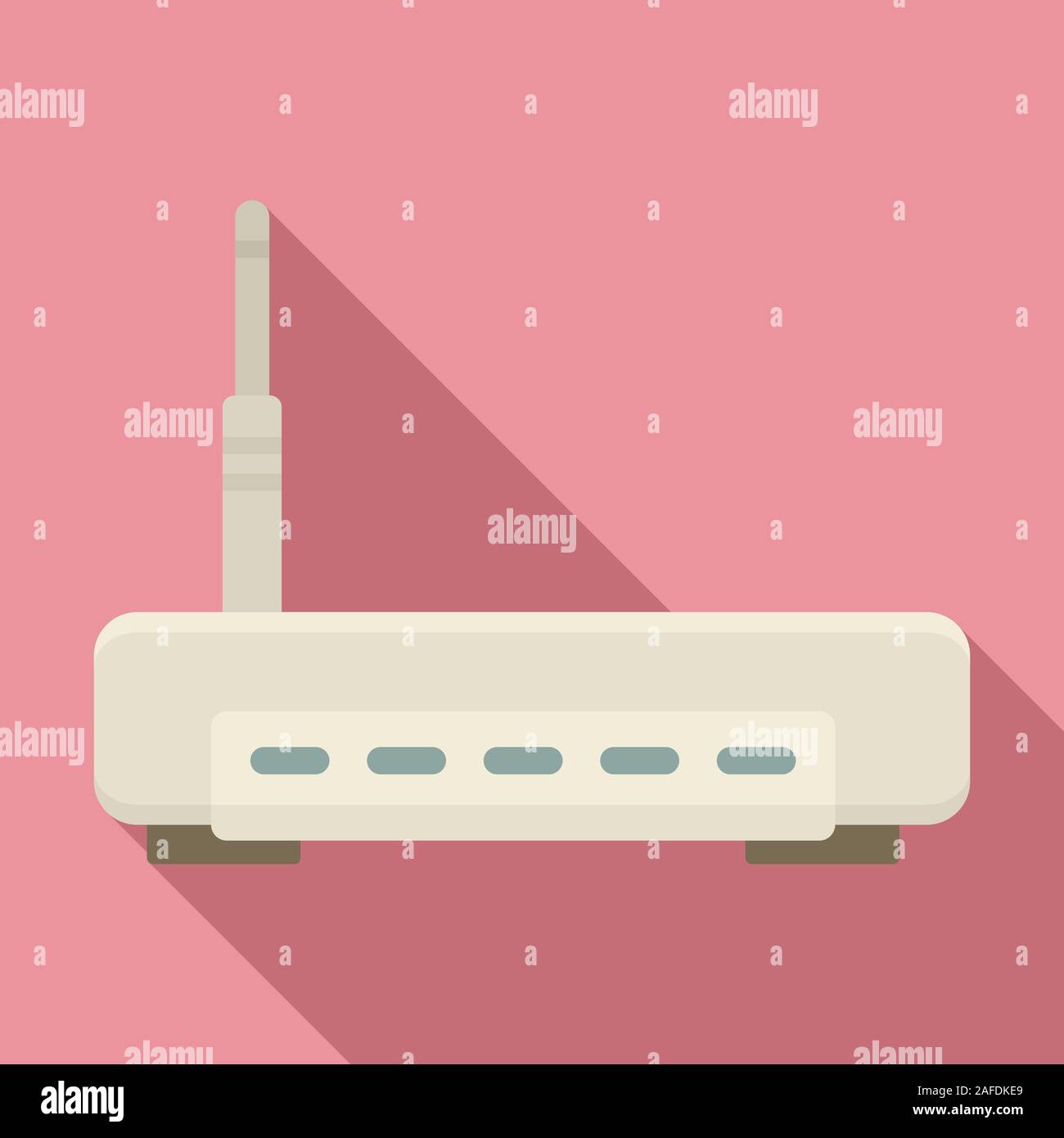 Router equipment icon. Flat illustration of router equipment vector ...