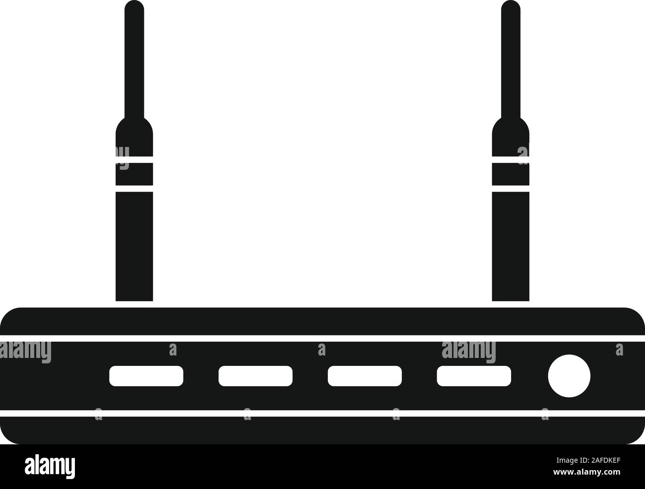 Network router icon. Simple illustration of network router vector icon ...
