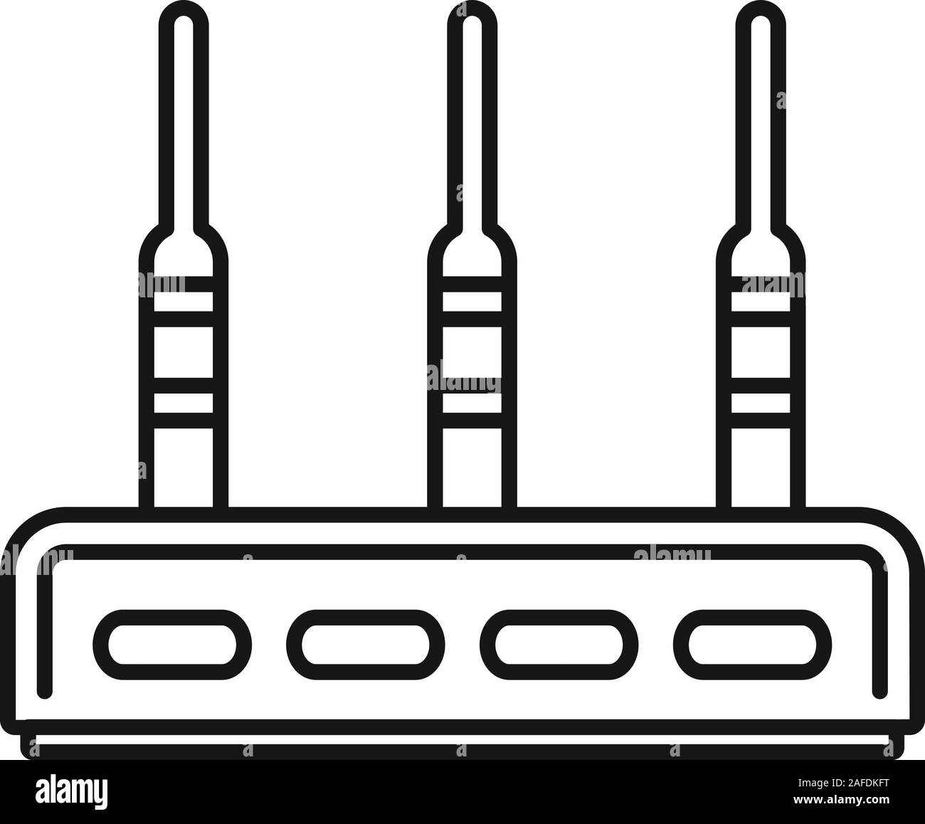 Communication router icon. Outline communication router vector icon for ...